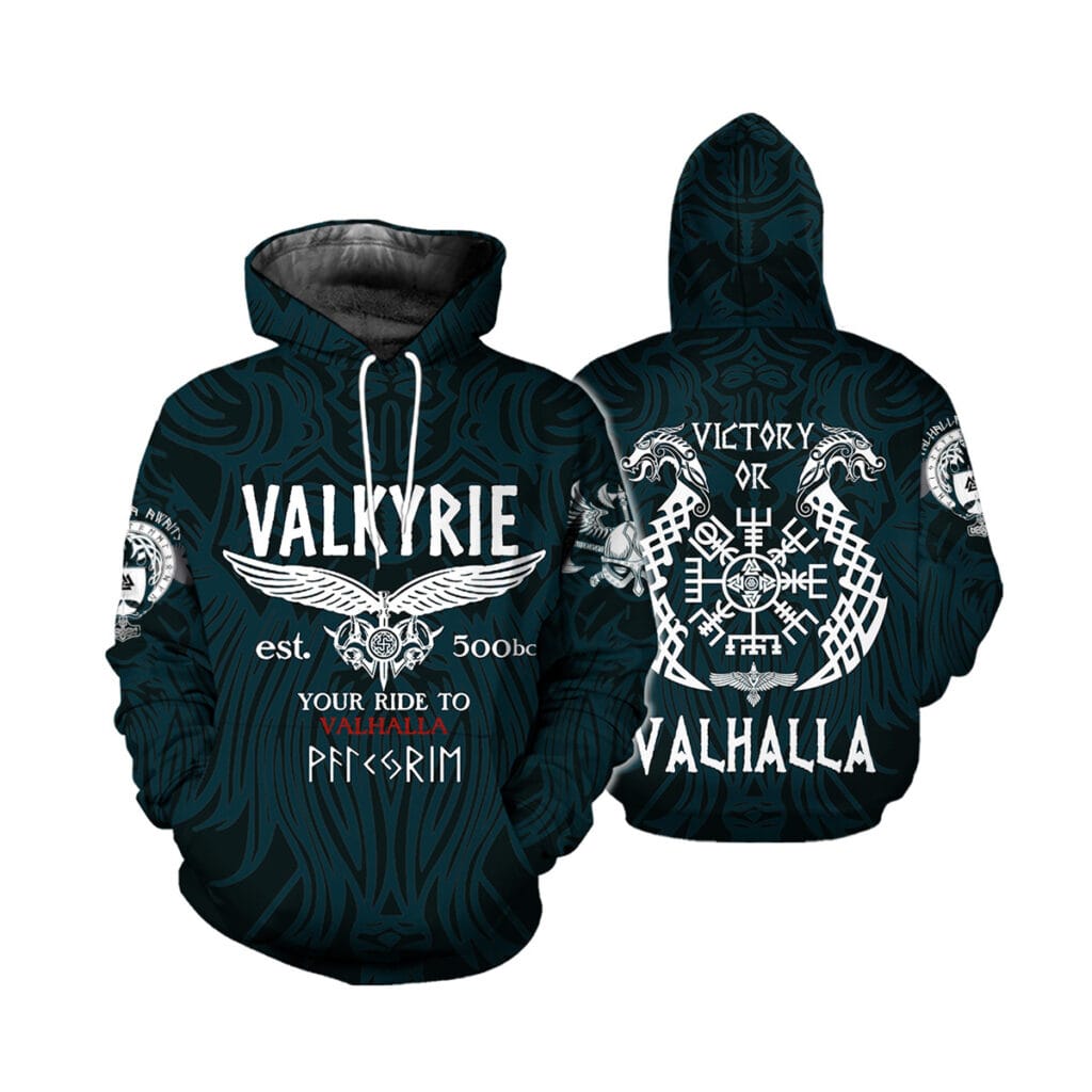 Valkyrie & Victory of Valhalla Hoodie - Grizz Studio