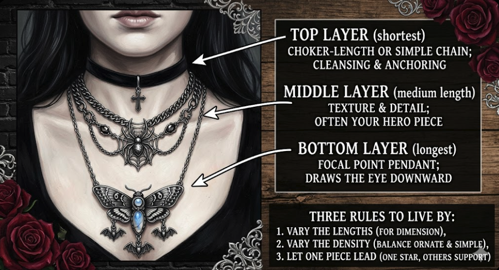 How to Style Gothic Jewellery Without Looking Overdone - Grizz Studio