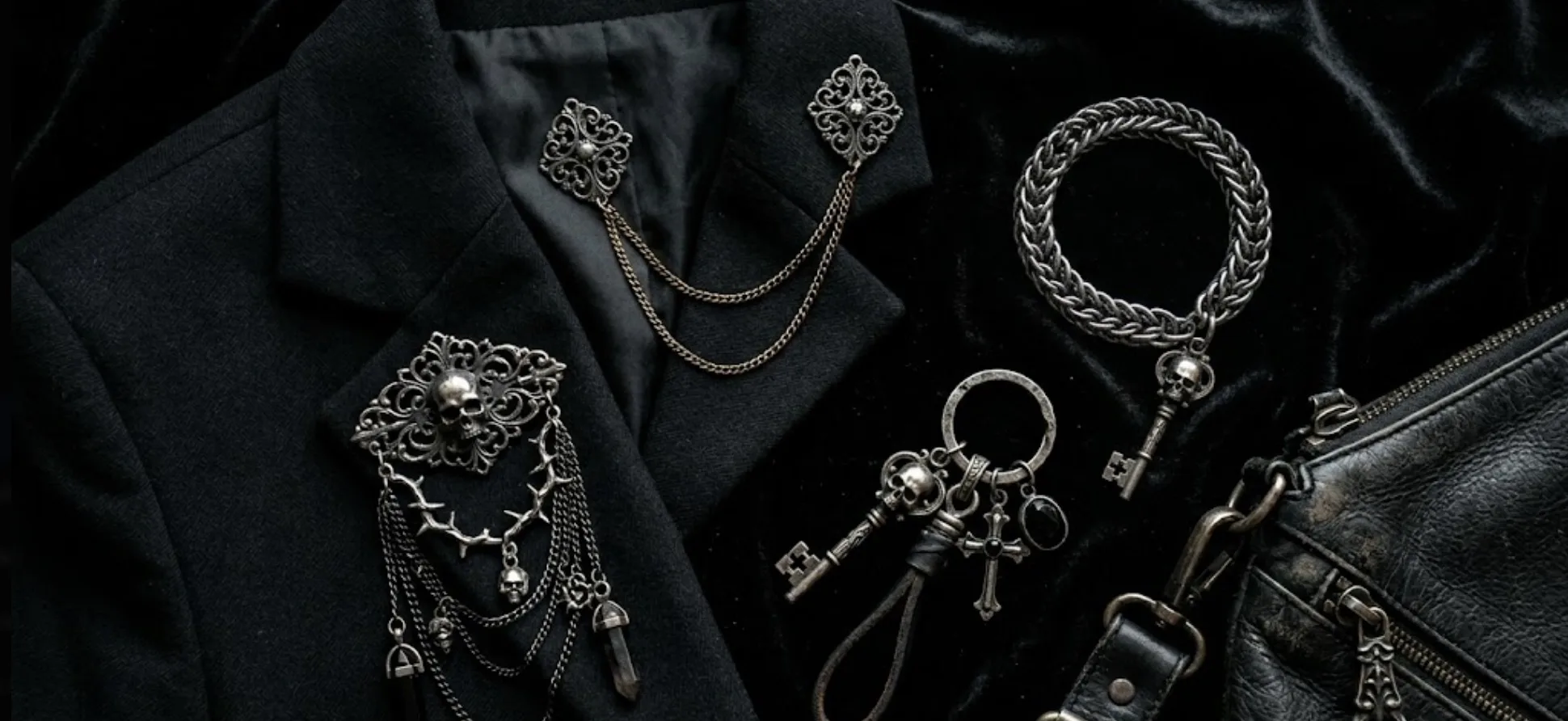 Gothic Brooches and Chain Pins: How to Style Dark Accessories on ...