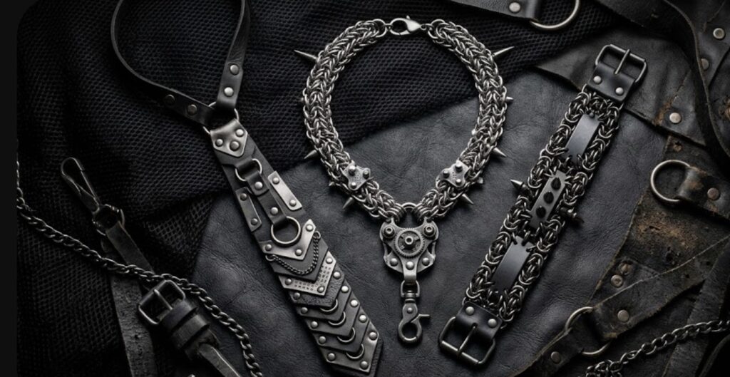 Industrial Goth Accessories: Chains, Metal & Jewellery - Grizz Studio